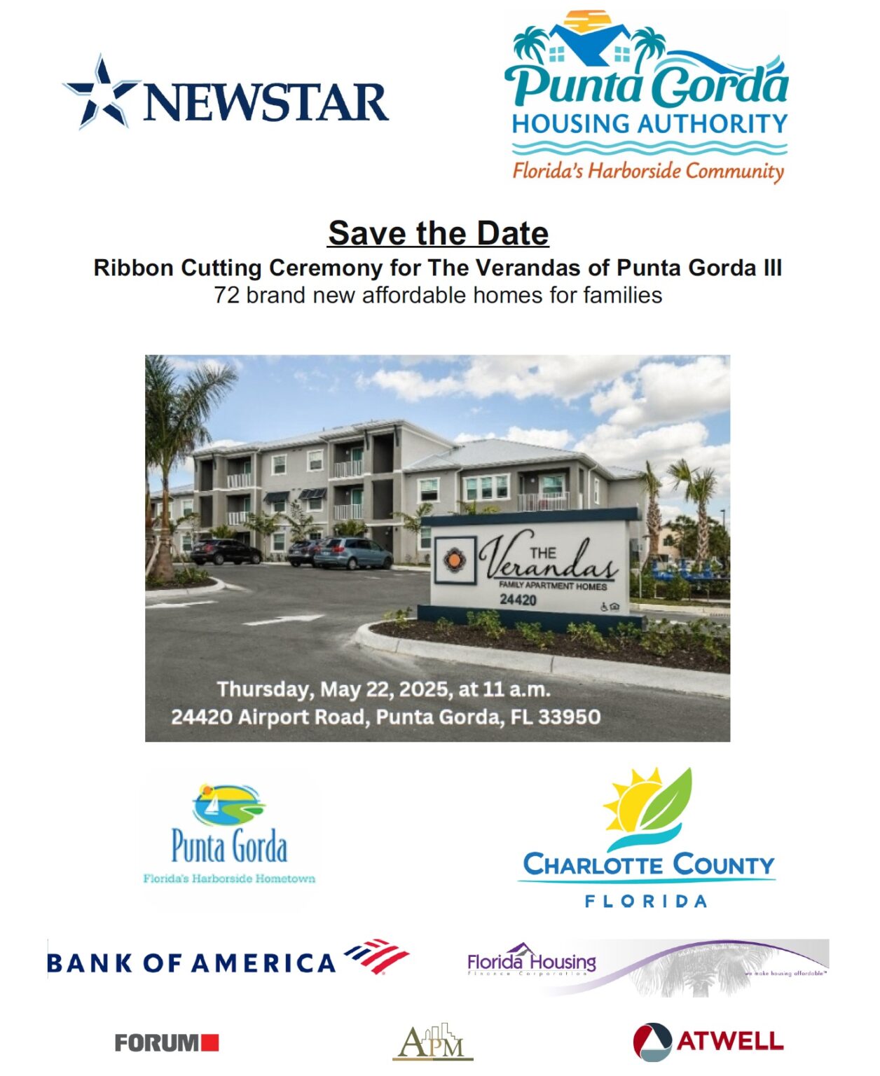 Ribbon Cutting Ceremony for The Verandas of Punta Gorda III – Punta ...